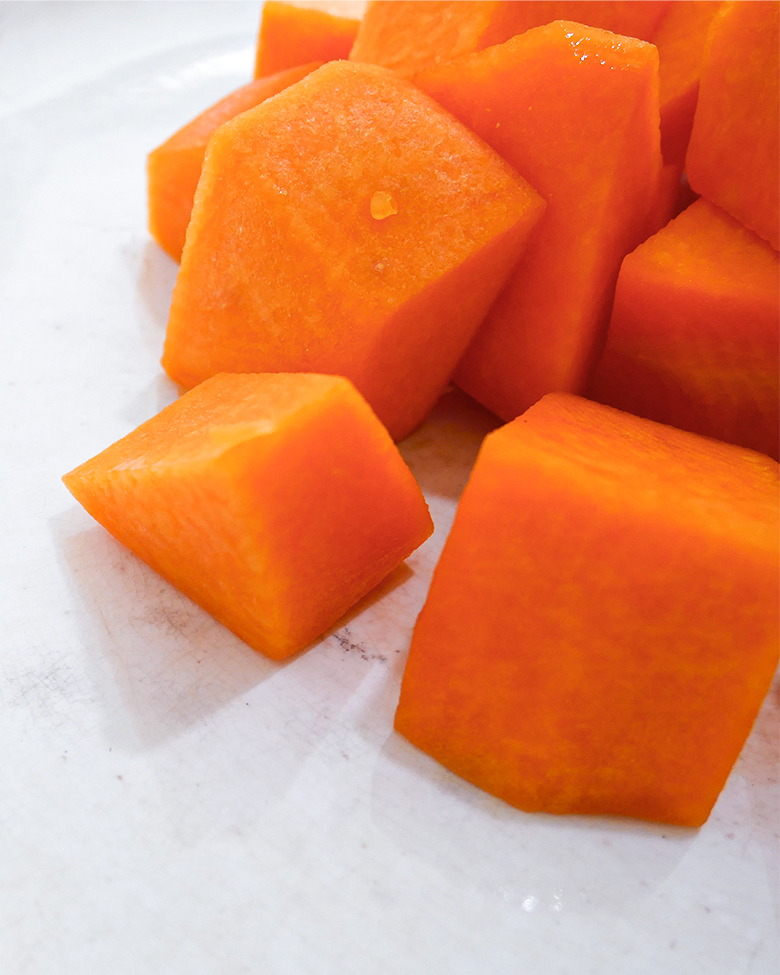 Zucca a cubetti pulita 500gr – Società Agricola Agropontino